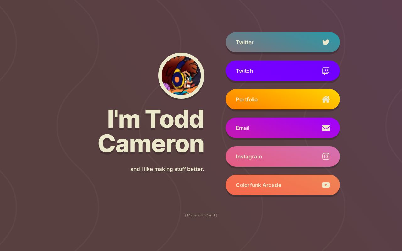 Todd Cameron - Carrd